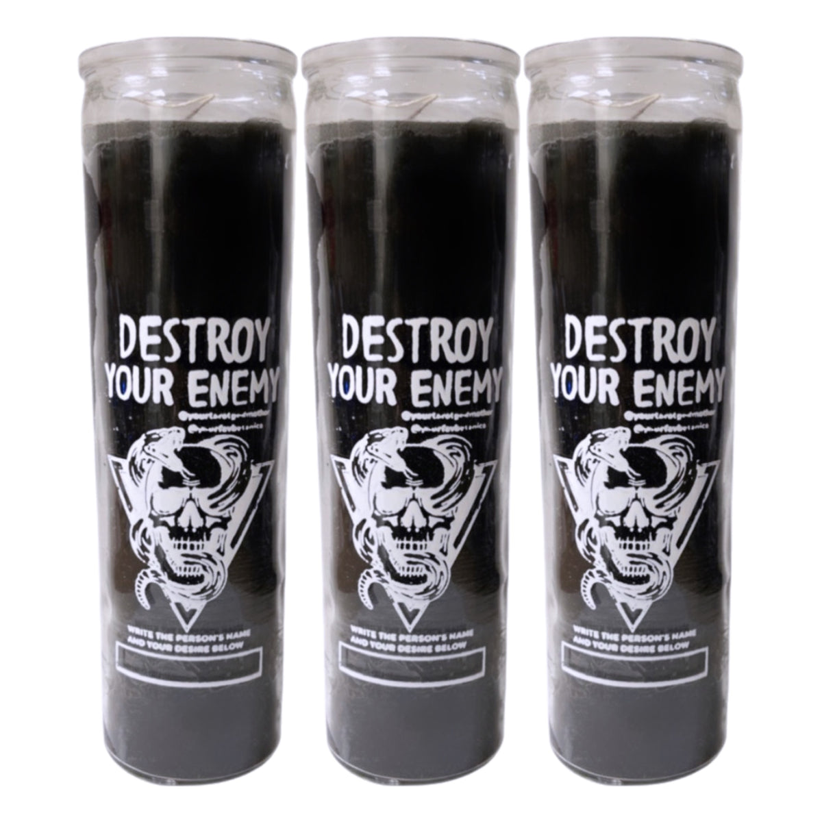 Destroy Your Enemy Candle – @YourFavBotanica